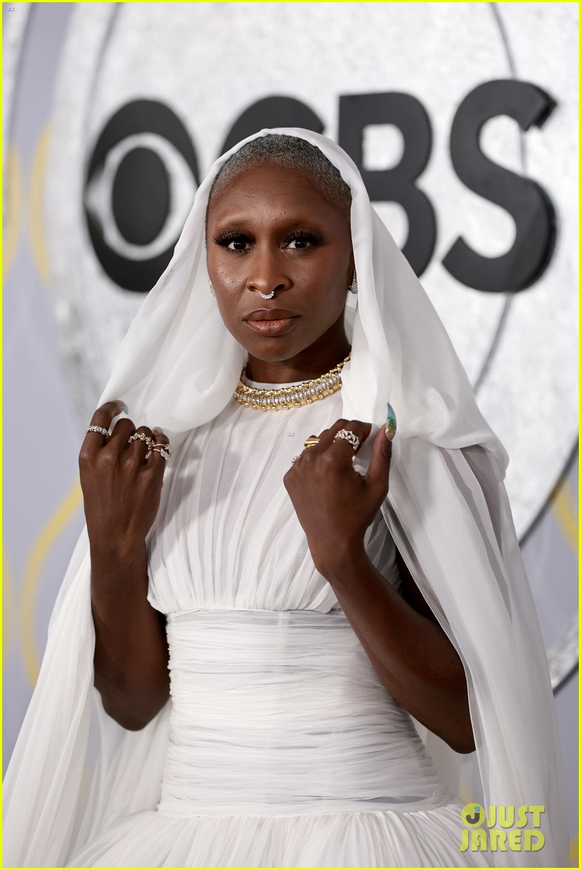 Cynthia Erivo Gives Off Angelic Vibes in Hooded Gown at Tony Awards ...