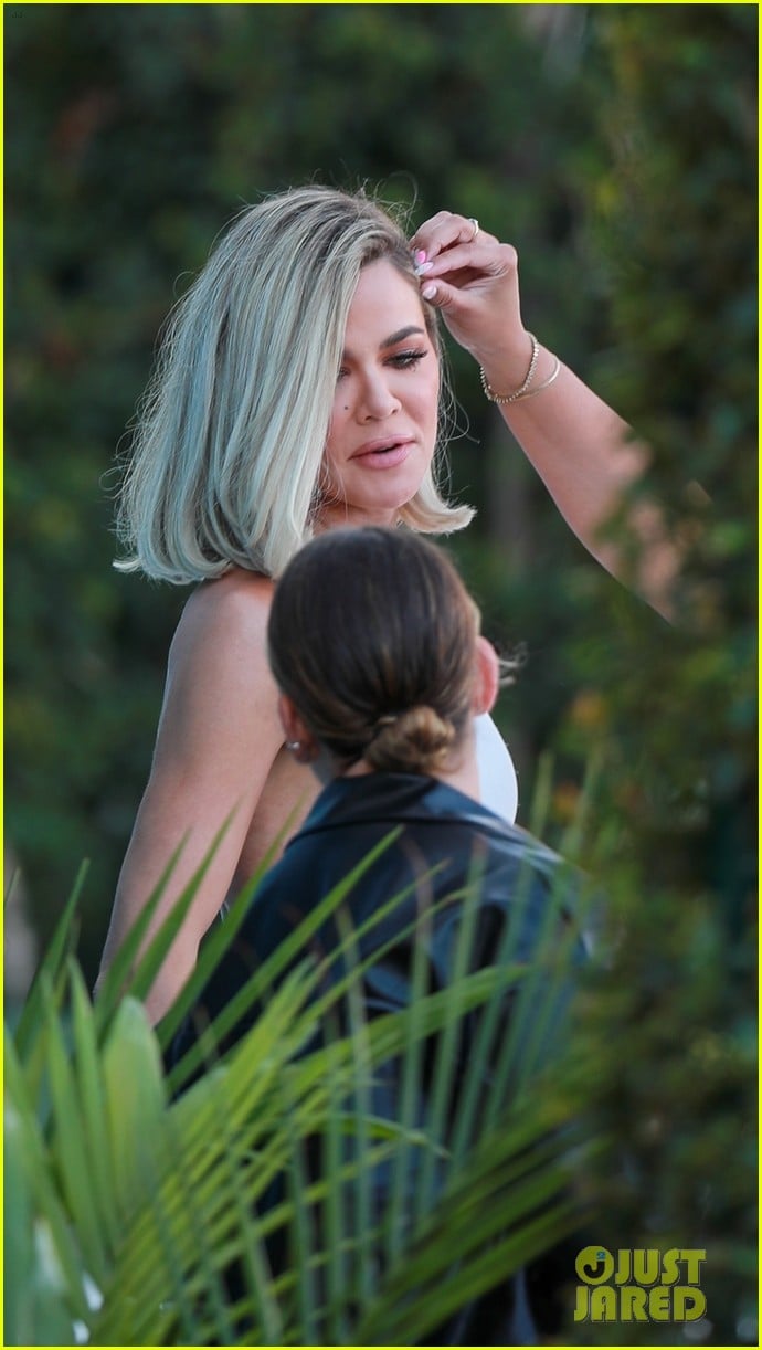 Khloe Kardashian Bares Side-Boob in White Jumpsuit at 'Kardashians' FYC ...