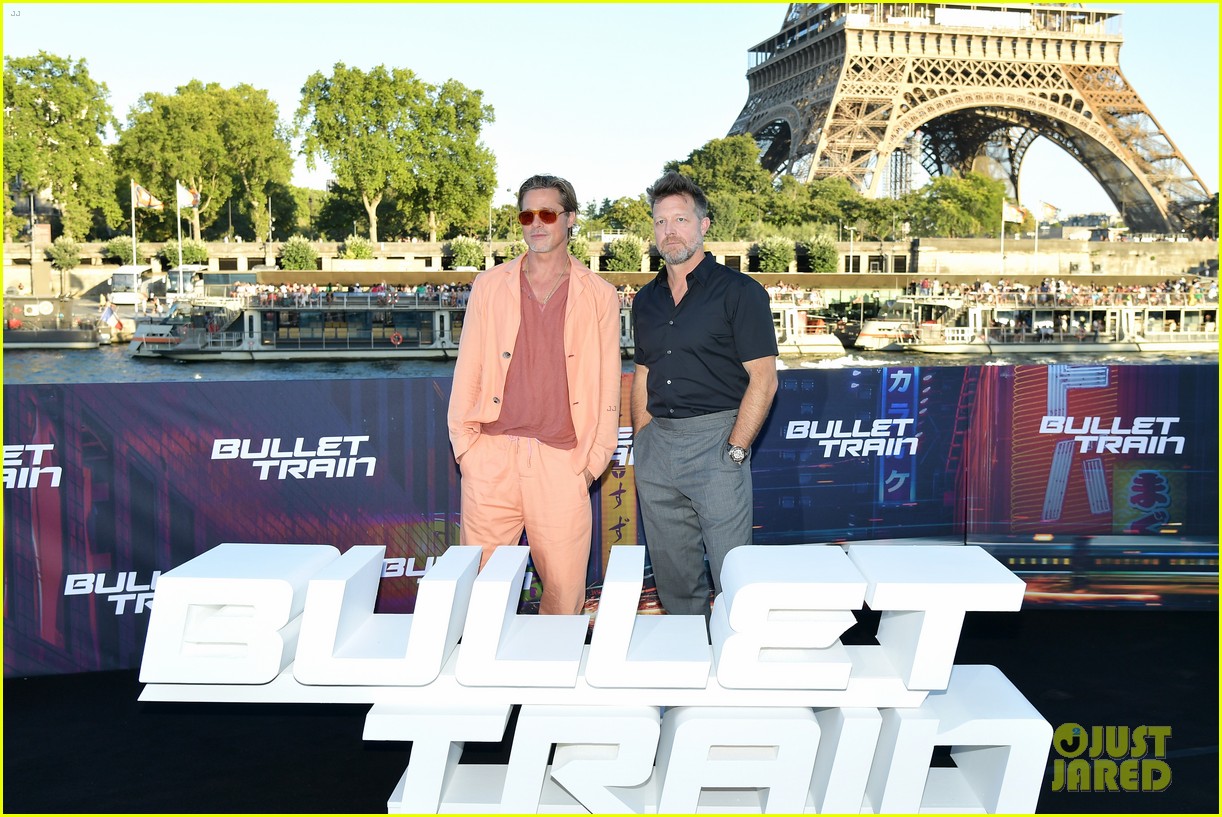 Brad Pitt & Joey King Kick Off 'Bullet Train' Press Tour in Paris at ...