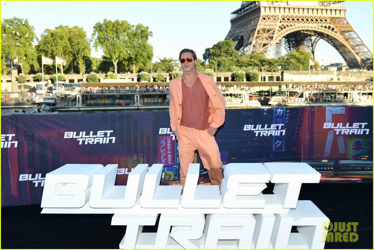 Brad Pitt & Joey King Kick Off 'Bullet Train' Press Tour in Paris at ...