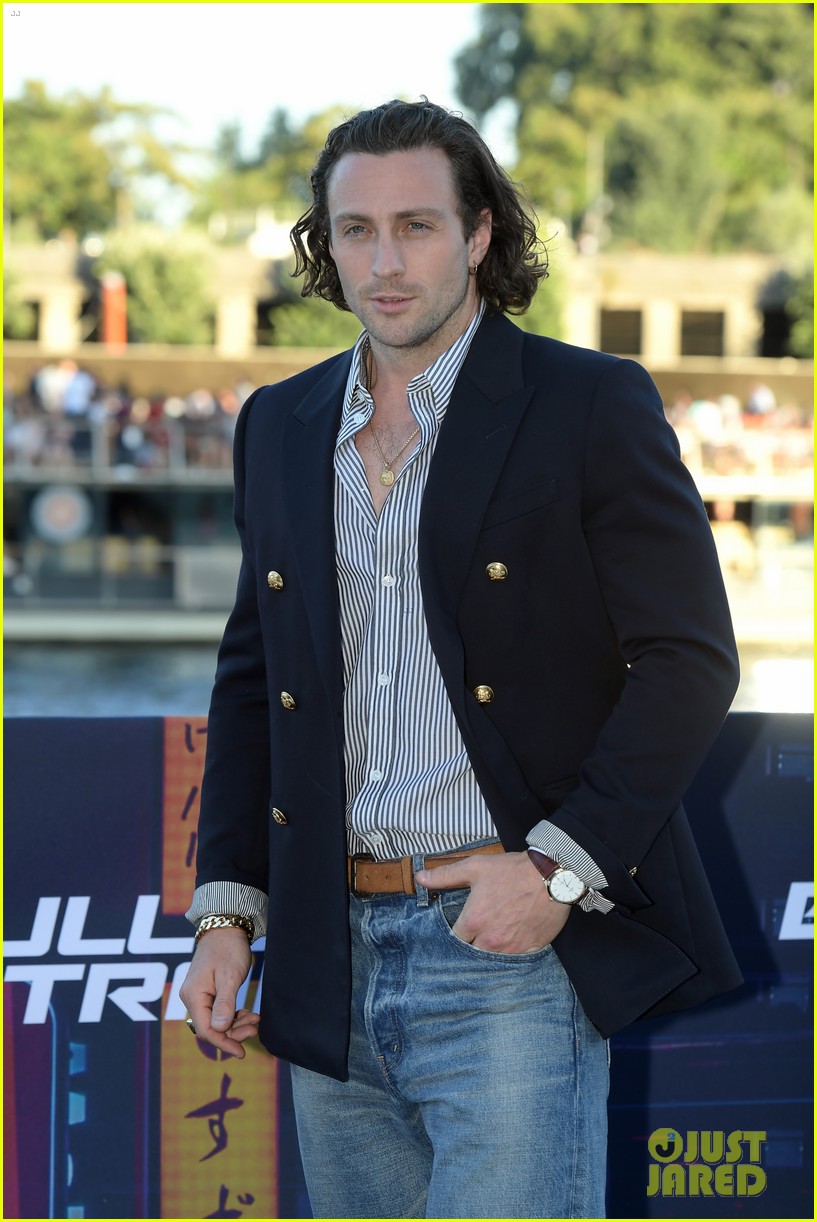 Brad Pitt & Joey King Kick Off 'Bullet Train' Press Tour in Paris at ...