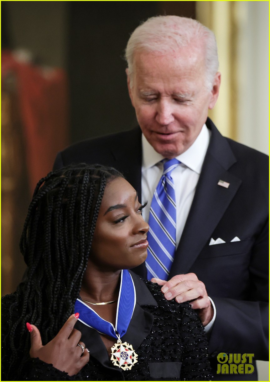 Biden Presents Simone Biles, Megan Rapinoe & More with Presidential ...