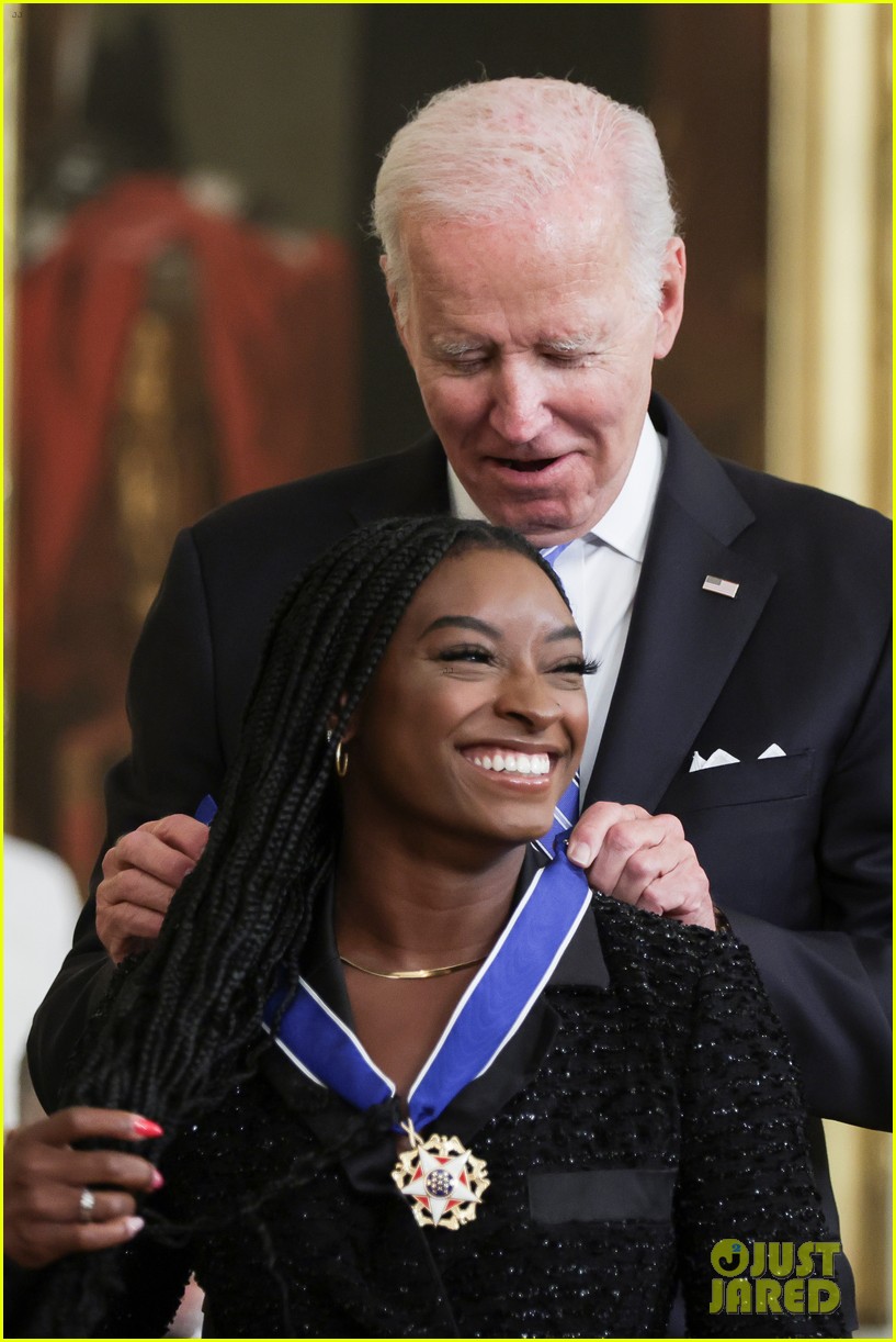 Biden Presents Simone Biles, Megan Rapinoe & More with Presidential ...