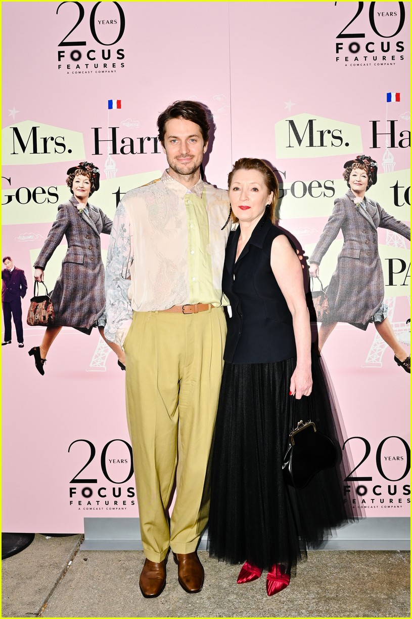 Lucas Bravo Joins Lesley Manville for Hamptons Screening of 'Mrs ...