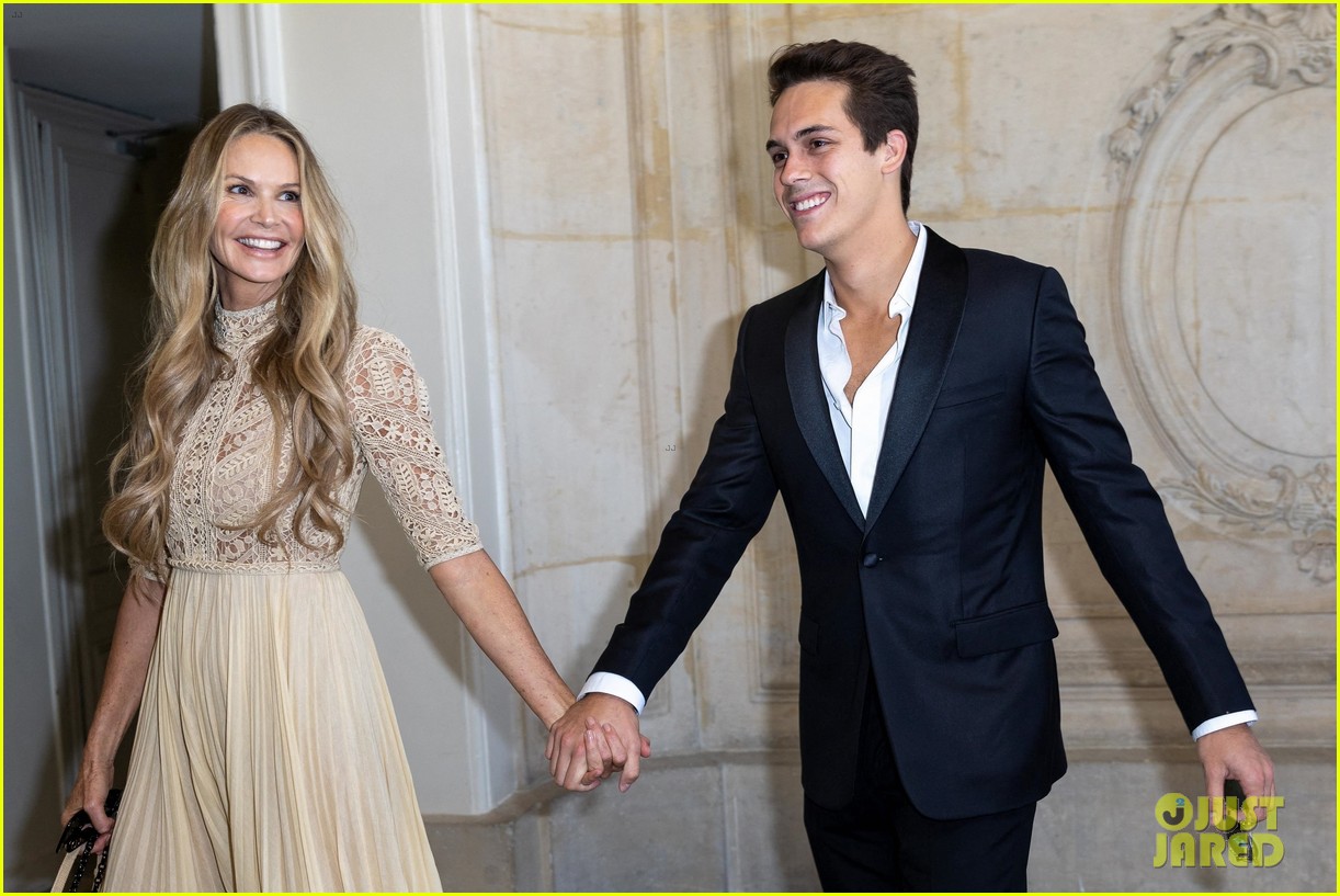 Elle Macpherson Brings Son Flynn Busson, 24, to Dior Fashion Show in ...