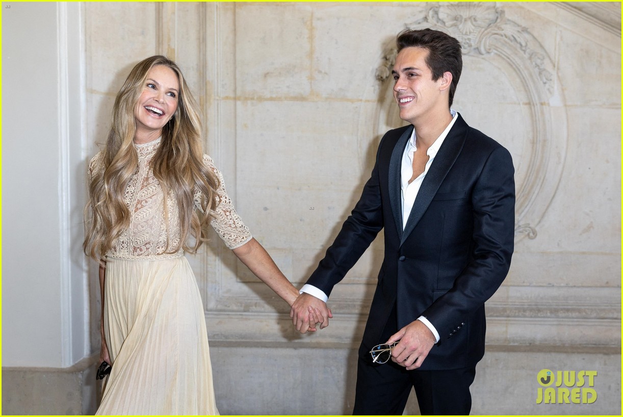 Elle Macpherson Brings Son Flynn Busson, 24, to Dior Fashion Show in ...