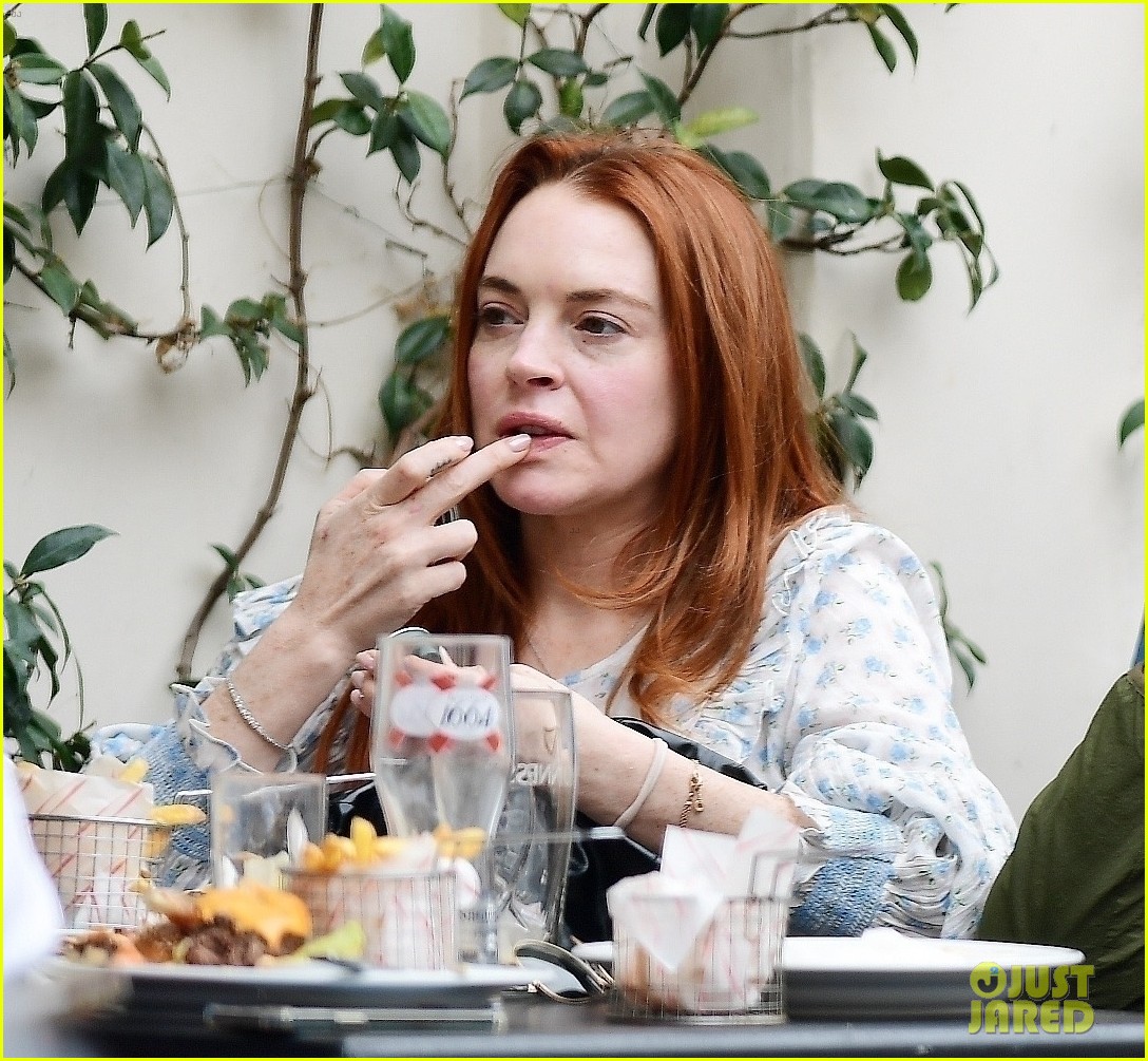 Lindsay Lohan & Bader Shammas Share A Sweet Moment During Lunch In NYC ...