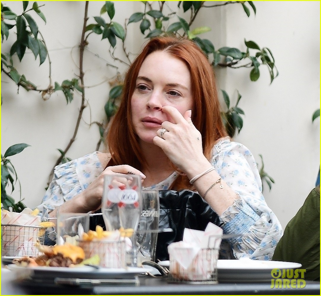 Lindsay Lohan & Bader Shammas Share A Sweet Moment During Lunch In NYC ...
