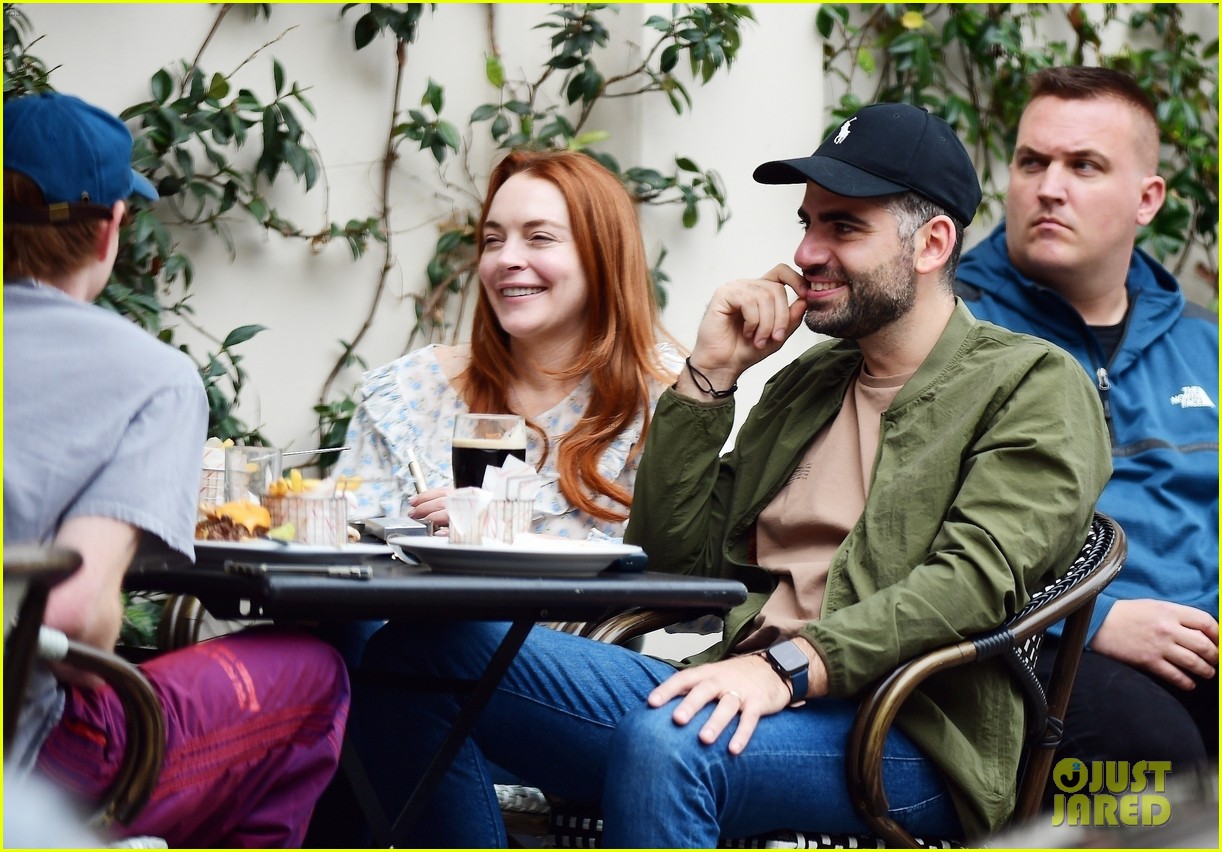Lindsay Lohan & Bader Shammas Share A Sweet Moment During Lunch In NYC ...