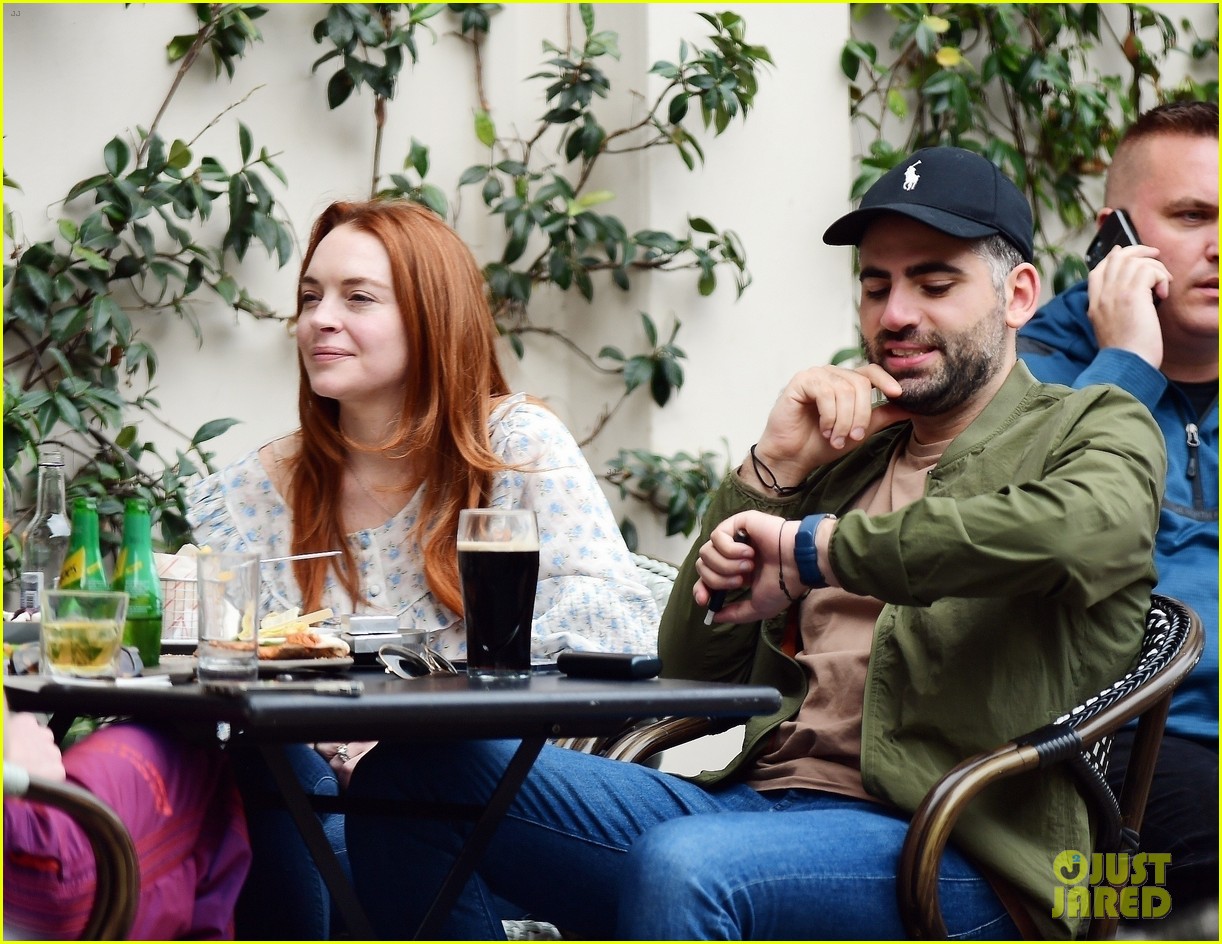 Lindsay Lohan & Bader Shammas Share A Sweet Moment During Lunch In NYC ...