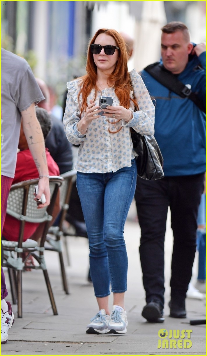 Lindsay Lohan & Bader Shammas Share A Sweet Moment During Lunch In NYC ...