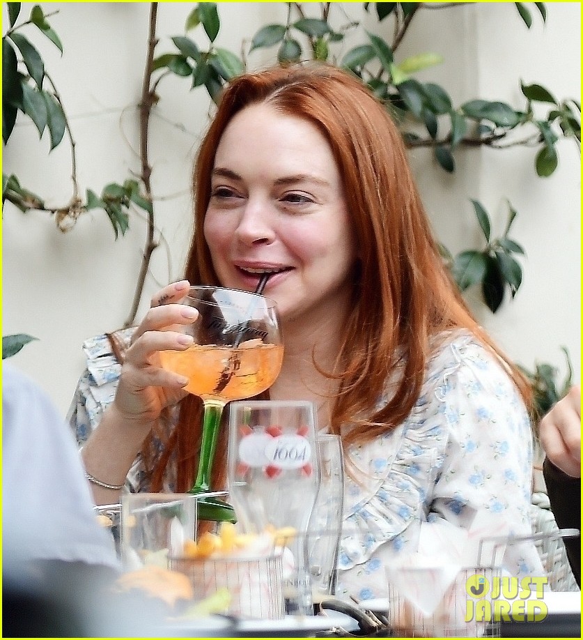 Lindsay Lohan & Bader Shammas Share A Sweet Moment During Lunch In NYC ...
