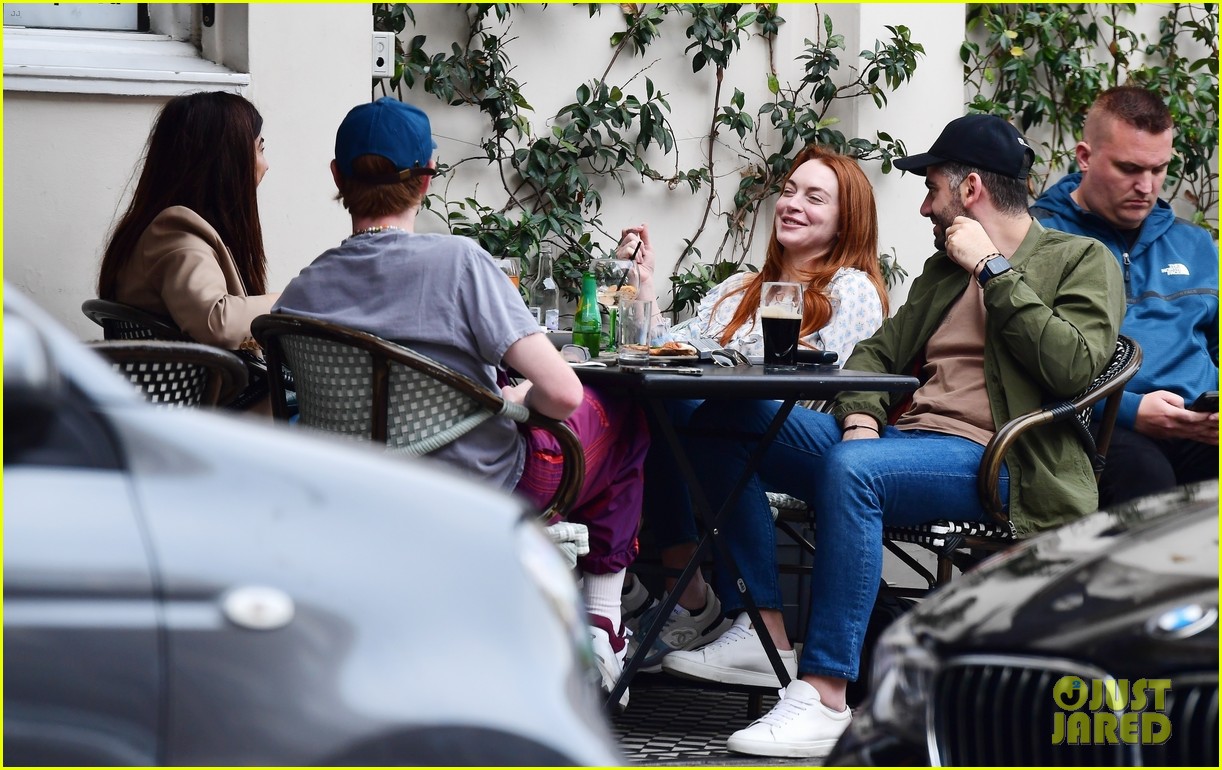 Lindsay Lohan & Bader Shammas Share A Sweet Moment During Lunch In NYC ...