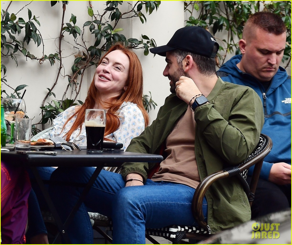Lindsay Lohan & Bader Shammas Share A Sweet Moment During Lunch In NYC ...