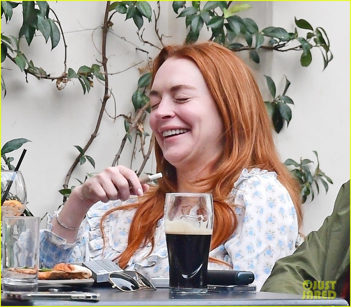 Lindsay Lohan & Bader Shammas Share A Sweet Moment During Lunch In NYC ...