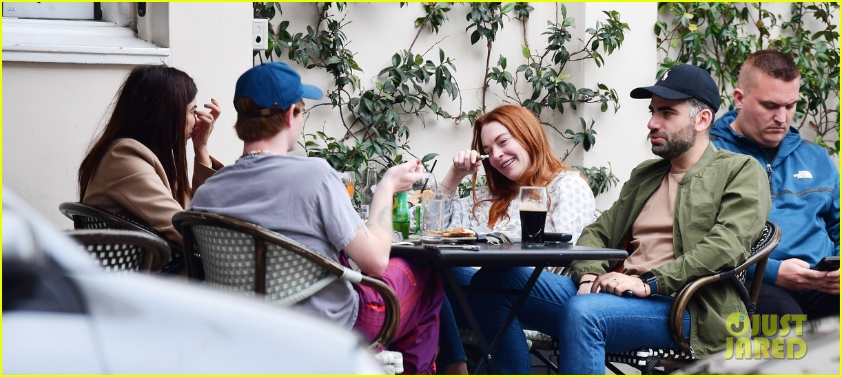 Lindsay Lohan & Bader Shammas Share A Sweet Moment During Lunch In NYC ...