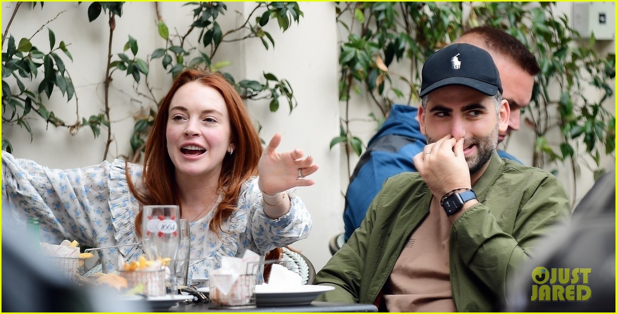 Lindsay Lohan & Bader Shammas Share A Sweet Moment During Lunch In NYC ...