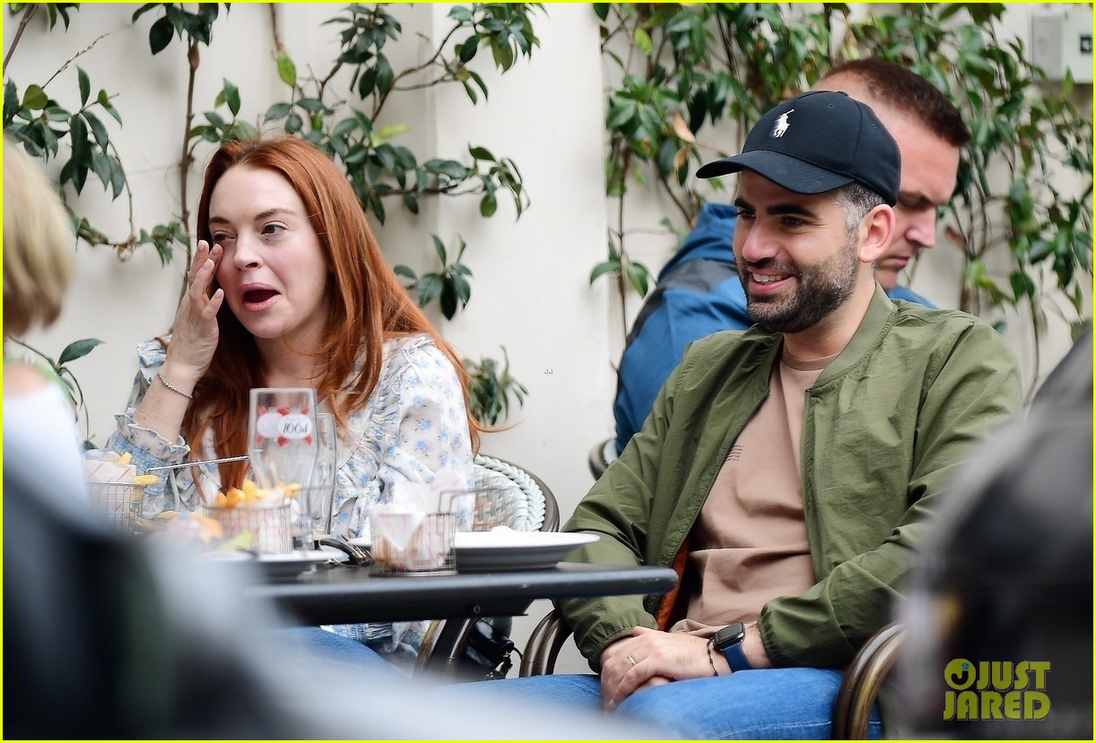 Lindsay Lohan & Bader Shammas Share A Sweet Moment During Lunch In NYC ...