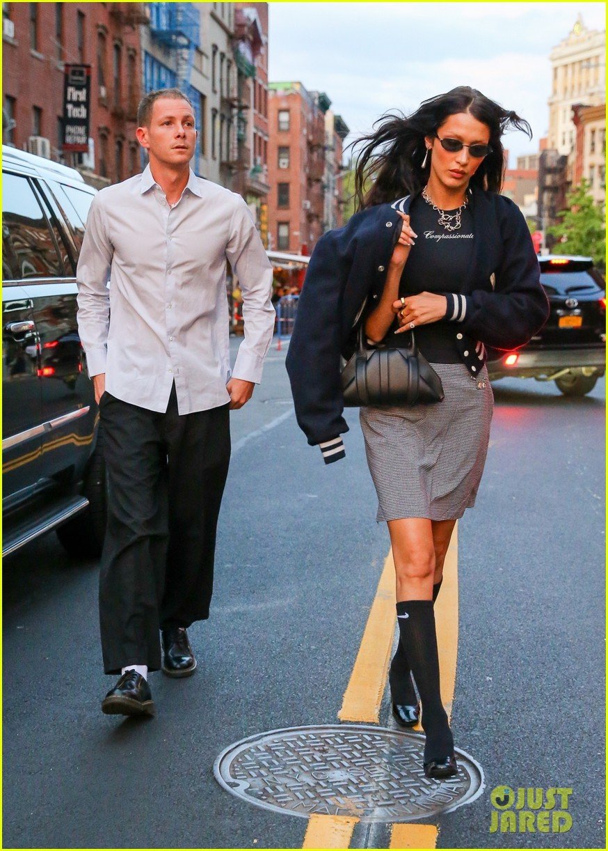Bella Hadid & Boyfriend Marc Kalman Step Out for Early Dinner in NYC ...