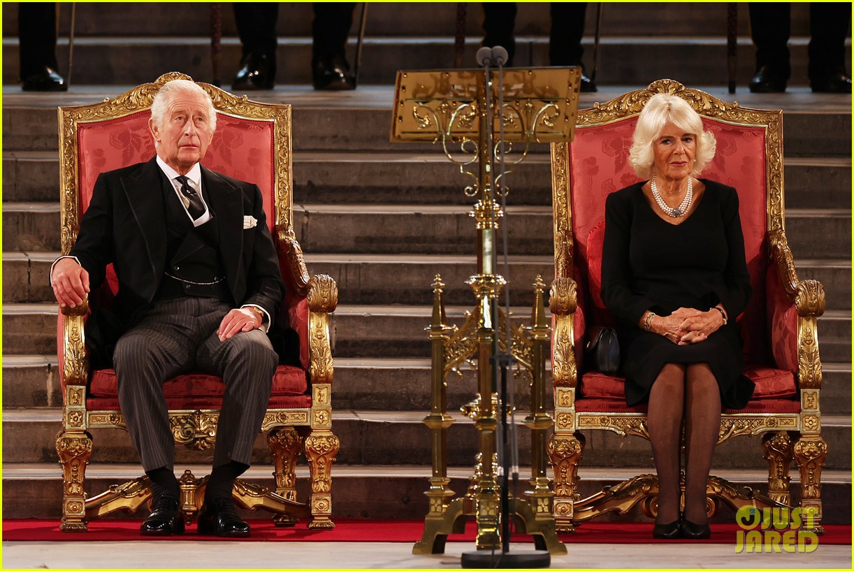 King Charles & Camilla, Queen Consort Sit on Thrones for First Time ...