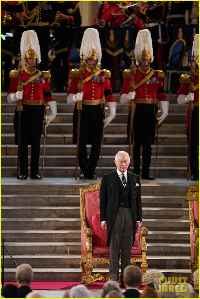King Charles & Camilla, Queen Consort Sit on Thrones for First Time After Queen's Death, Address ...