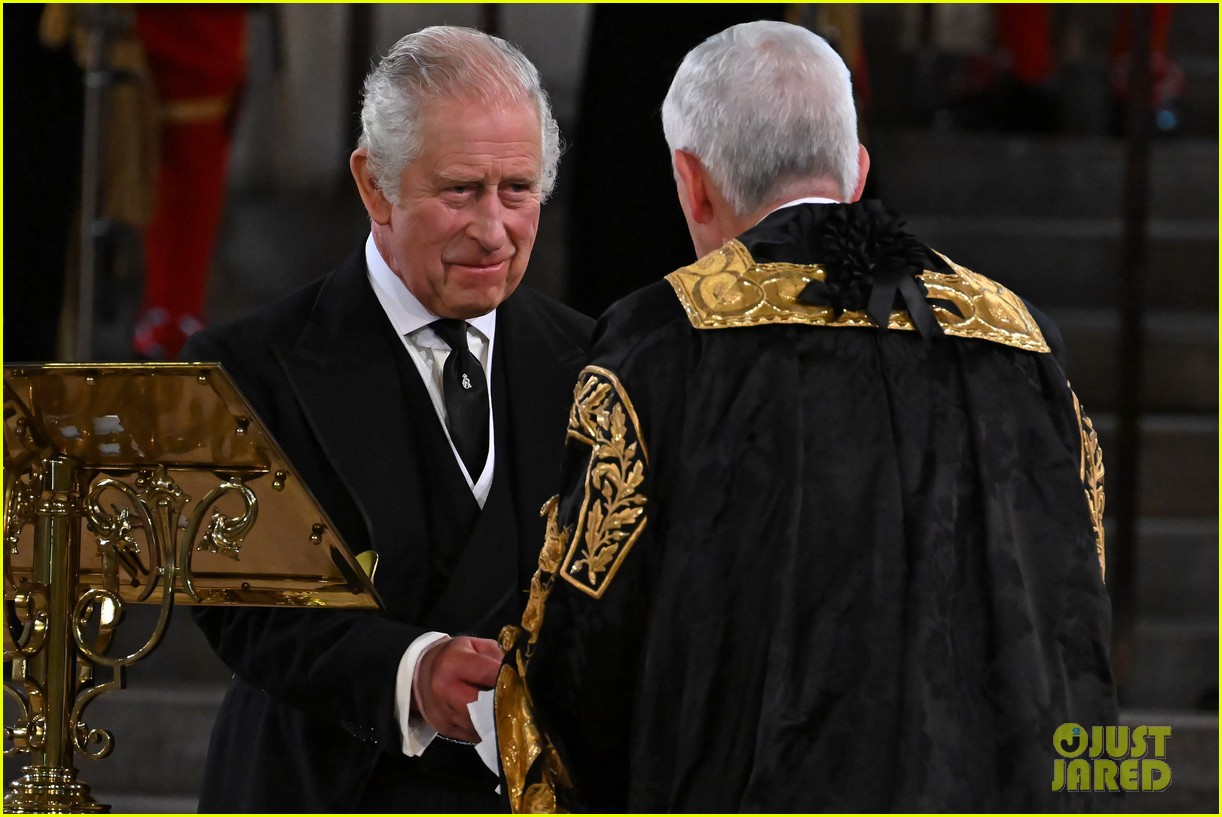 King Charles & Camilla, Queen Consort Sit on Thrones for First Time After Queen's Death, Address ...