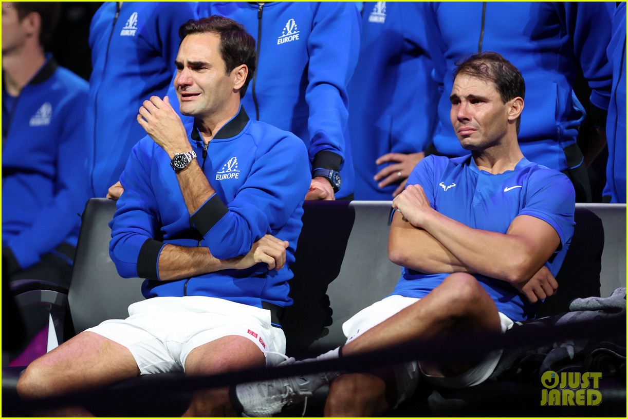 Rafael Nadal Tears Up Next To Roger Federer After His Final ...