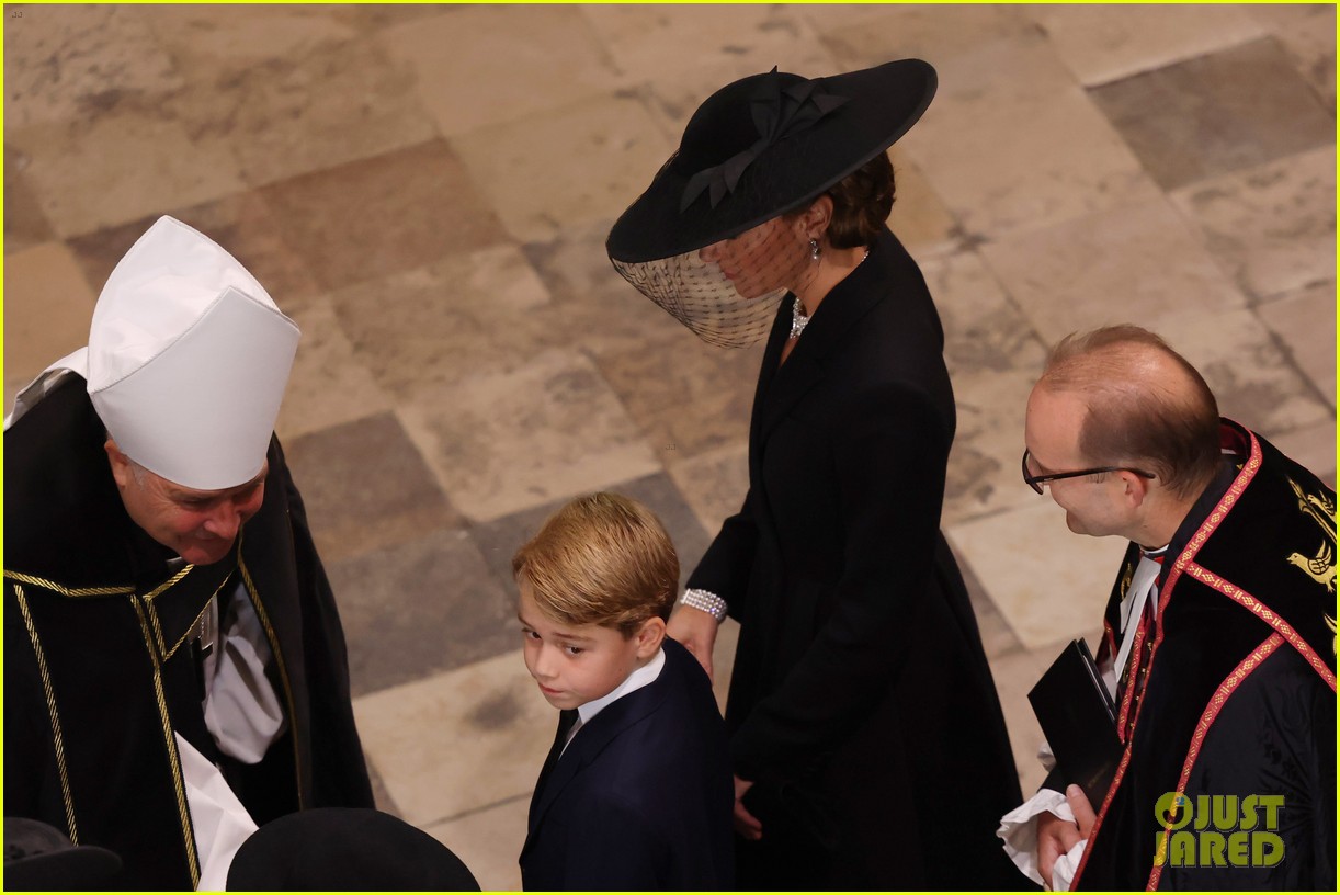 Prince George & Princess Charlotte Join Procession at Queen Elizabeth's ...