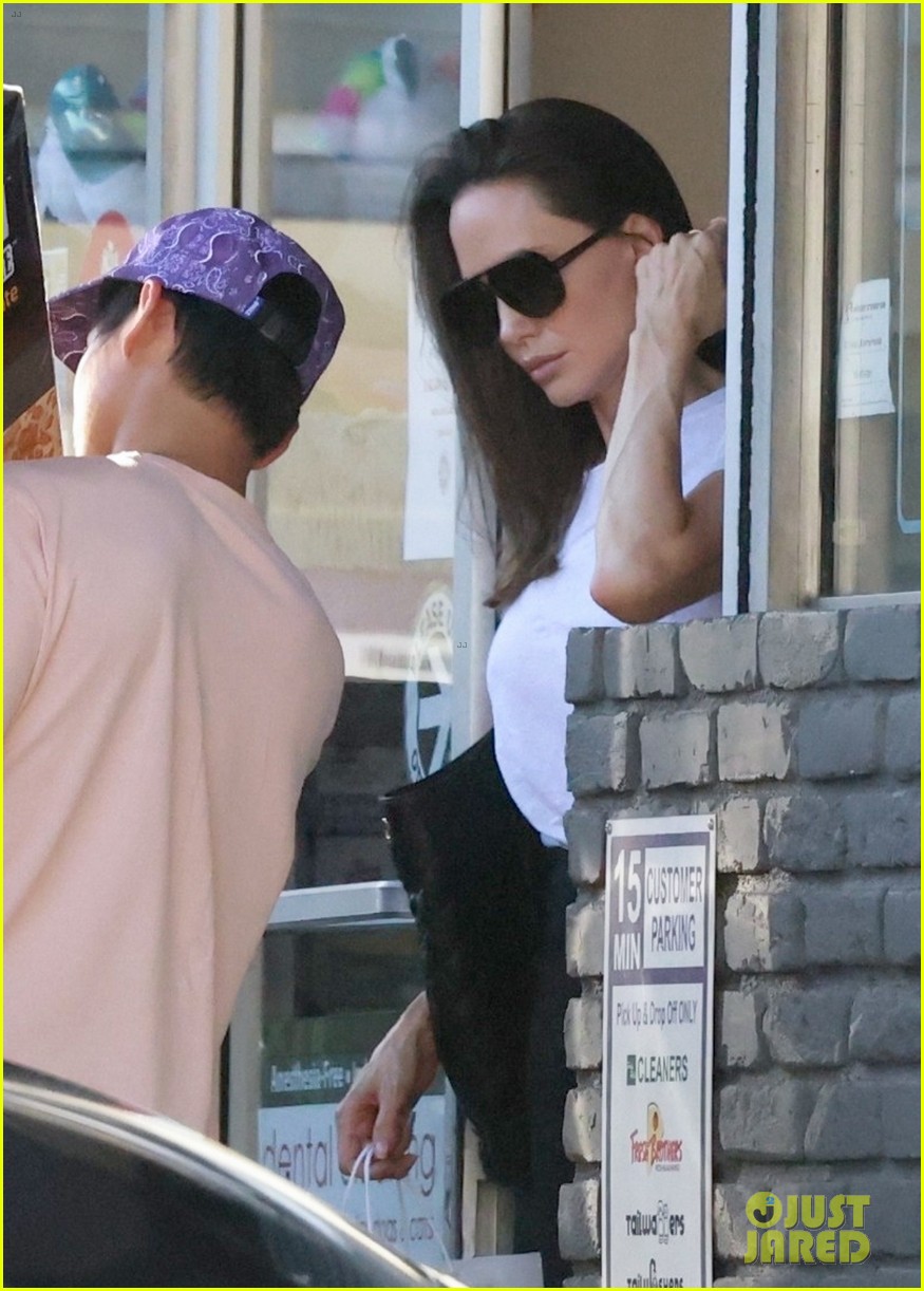 Angelina Jolie Goes Shopping for Pets Supplies with Son Pax, 18: Photo ...