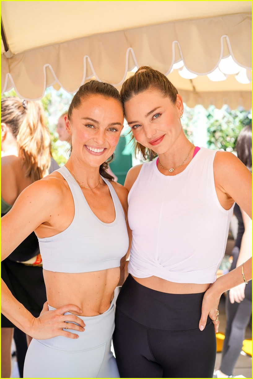 Miranda Kerr Hosts Workout Class With Her Famous Friends to Celebrate ...