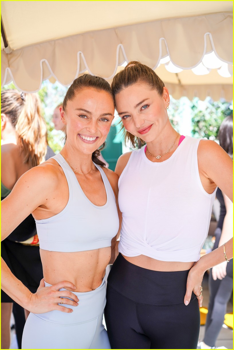 Miranda Kerr Hosts Workout Class With Her Famous Friends to Celebrate ...