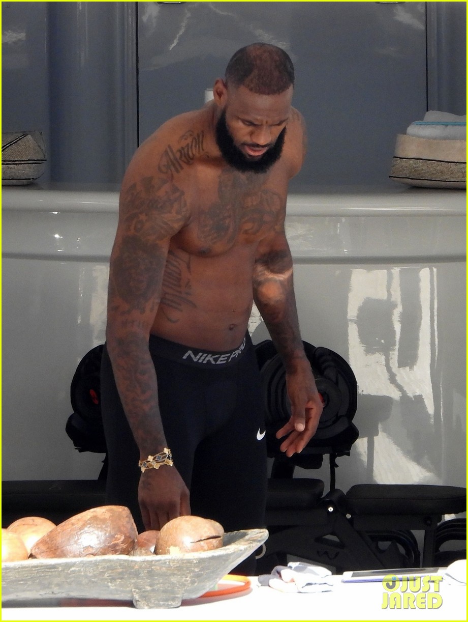 LeBron James Does a Shirtless Workout While Vacationing in Italy: Photo ...