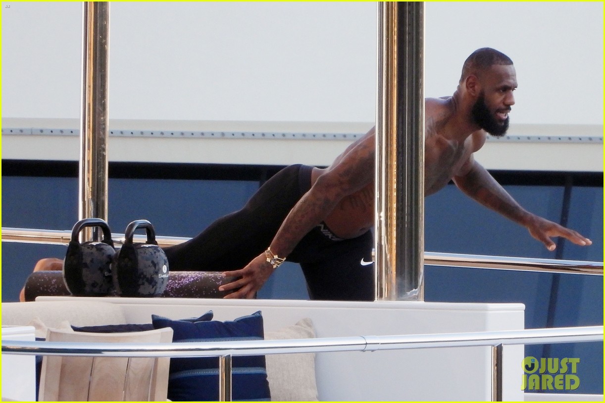 LeBron James Does a Shirtless Workout While Vacationing in Italy: Photo ...