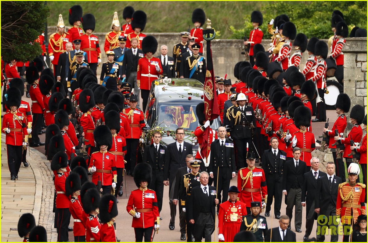 King Charles III Leads Royal Family To Committal Service For Queen ...