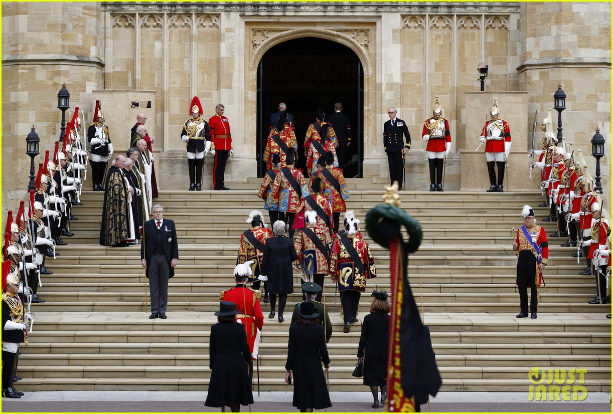 King Charles III Leads Royal Family To Committal Service For Queen ...