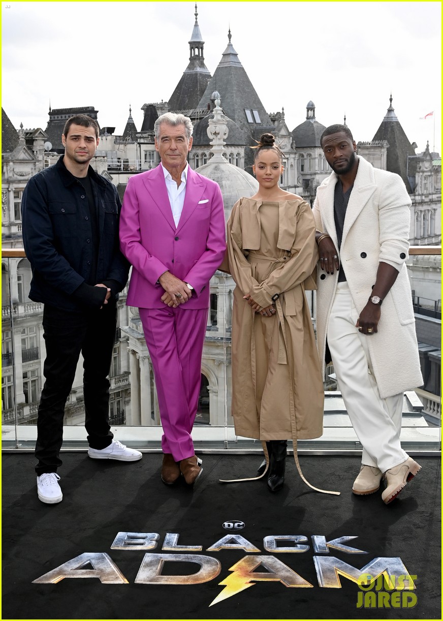 'Black Adam' Cast Do Press in London, Pierce Brosnan & Dwayne Johnson ...