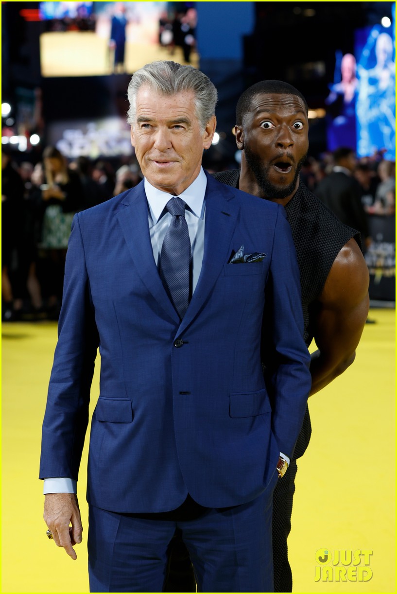Aldis Hodge Bares His Biceps; Photobombs Pierce Brosnan at 'Black Adam ...