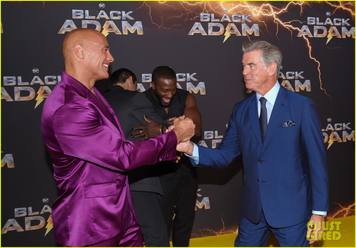 Aldis Hodge Bares His Biceps; Photobombs Pierce Brosnan at 'Black Adam ...