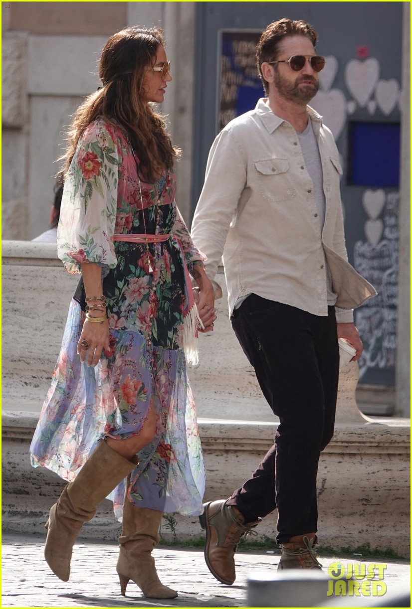 Gerard Butler & Girlfriend Morgan Brown Seen At Mass Service During ...