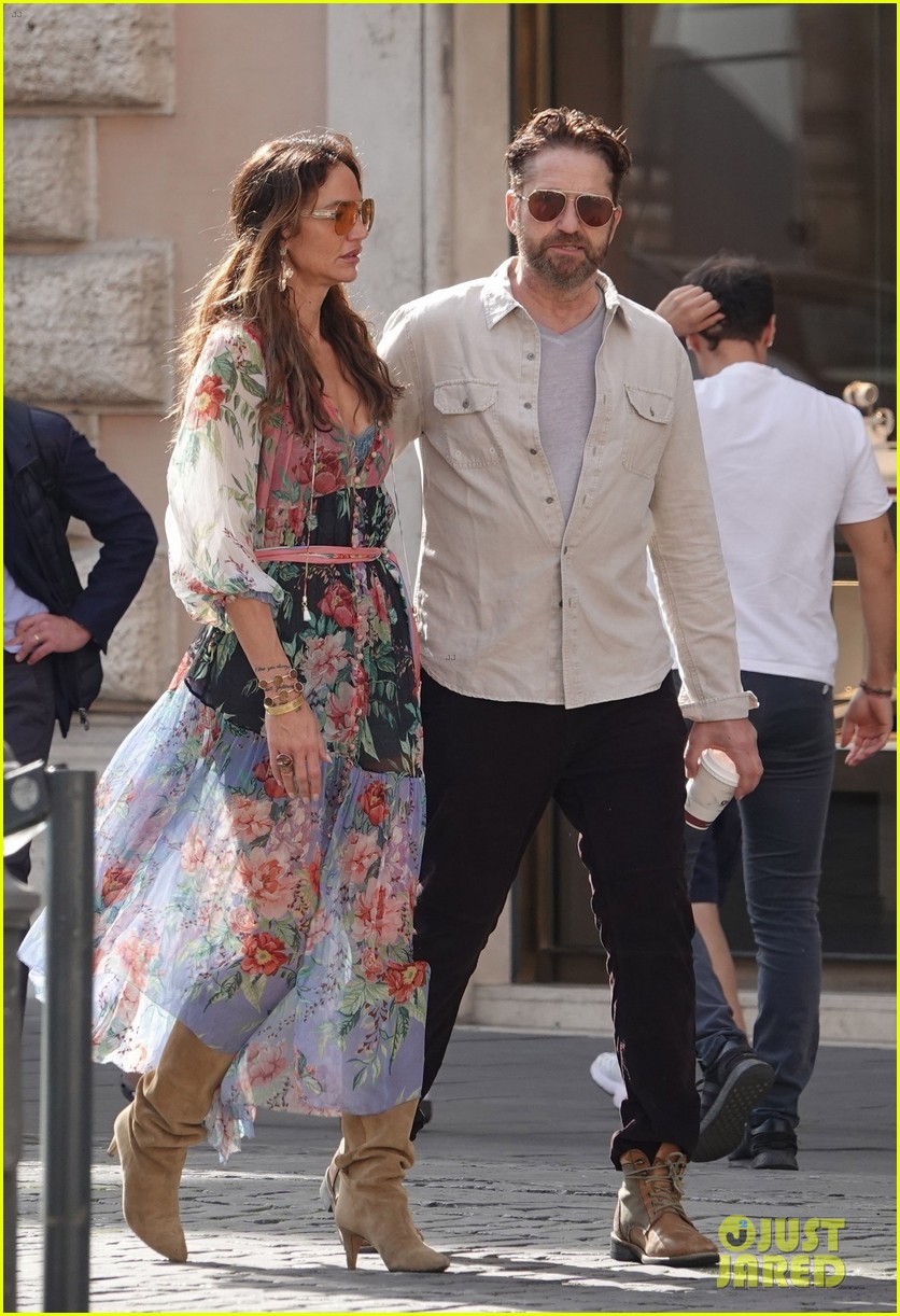 Gerard Butler & Girlfriend Morgan Brown Seen At Mass Service During ...