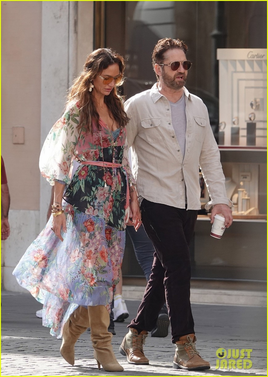 Gerard Butler & Girlfriend Morgan Brown Seen At Mass Service During ...