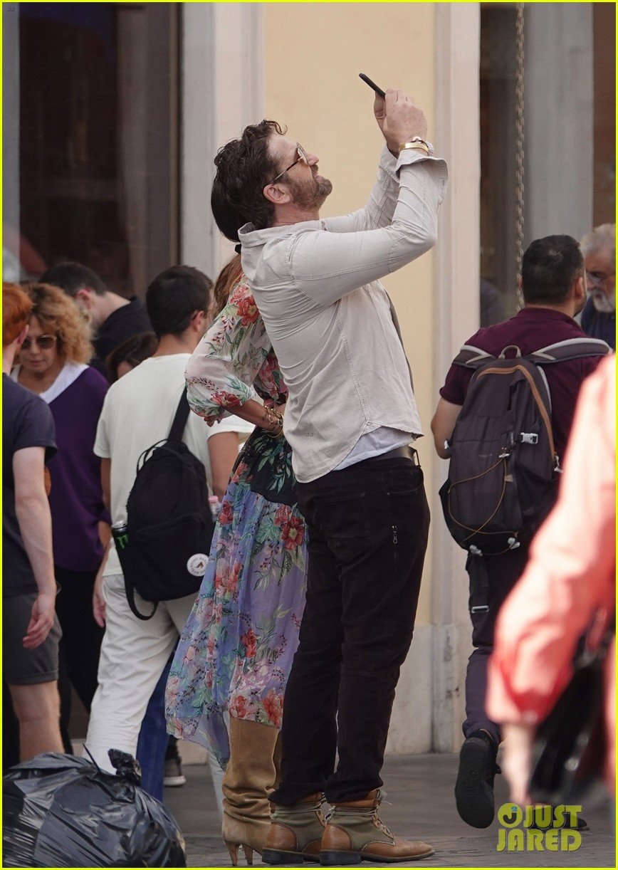 Gerard Butler & Girlfriend Morgan Brown Seen At Mass Service During ...