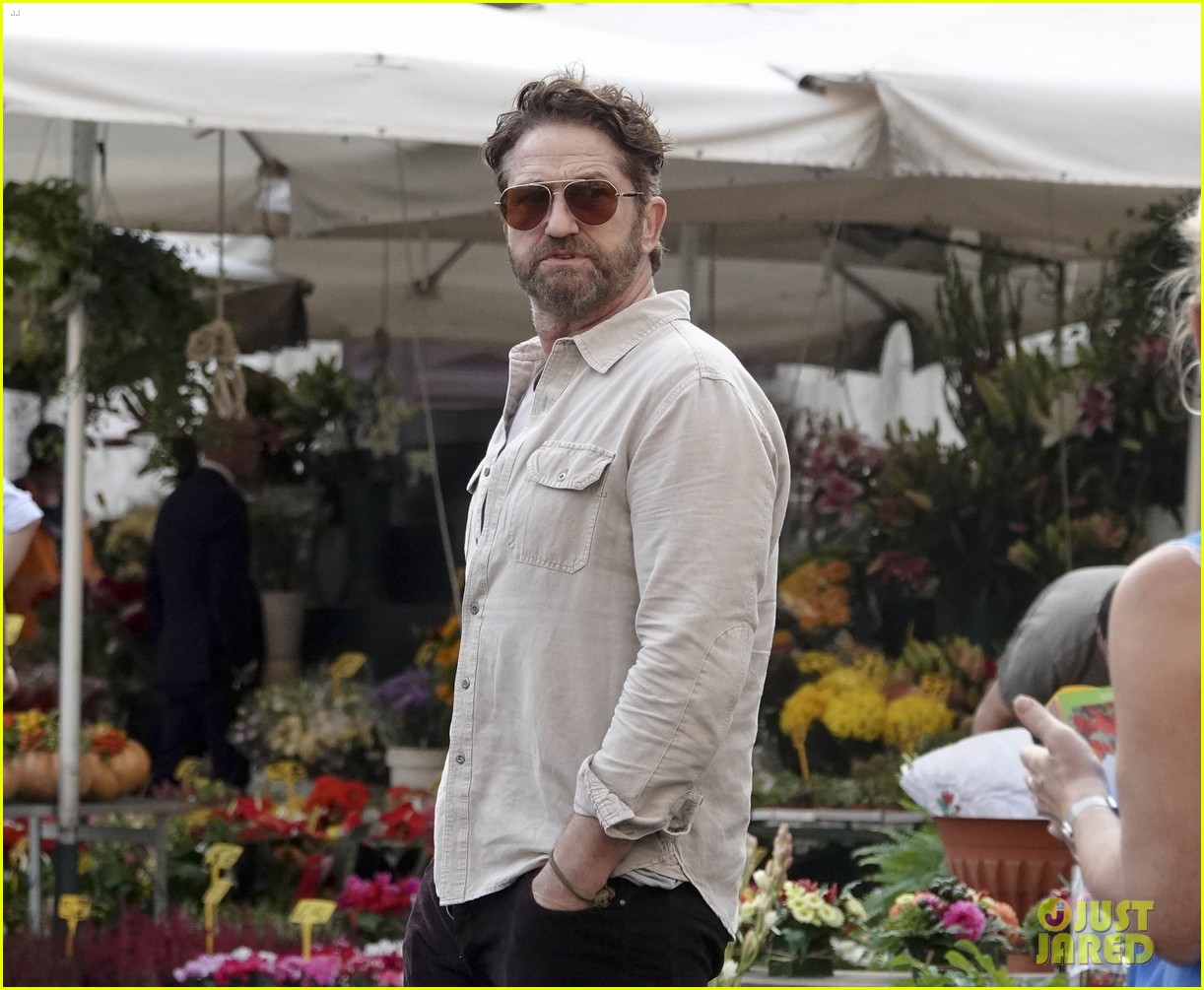 Gerard Butler & Girlfriend Morgan Brown Seen At Mass Service During ...