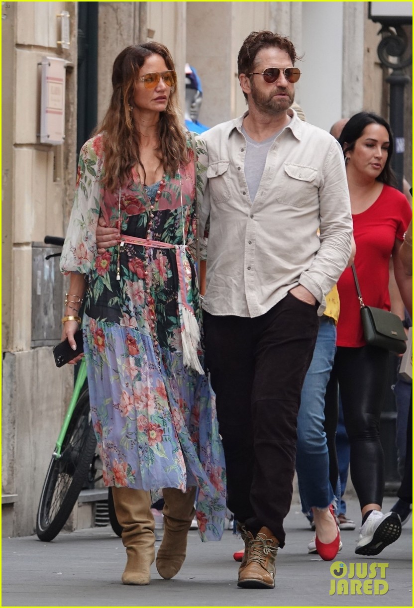 Gerard Butler & Girlfriend Morgan Brown Seen At Mass Service During ...