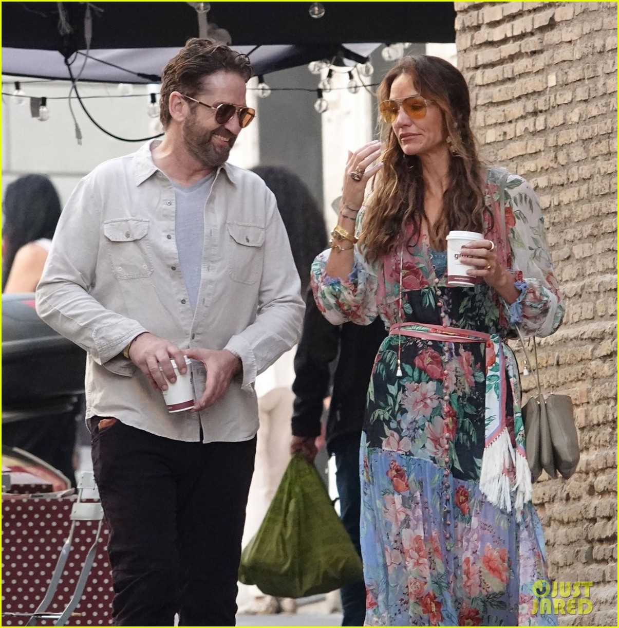 Gerard Butler & Girlfriend Morgan Brown Seen At Mass Service During ...