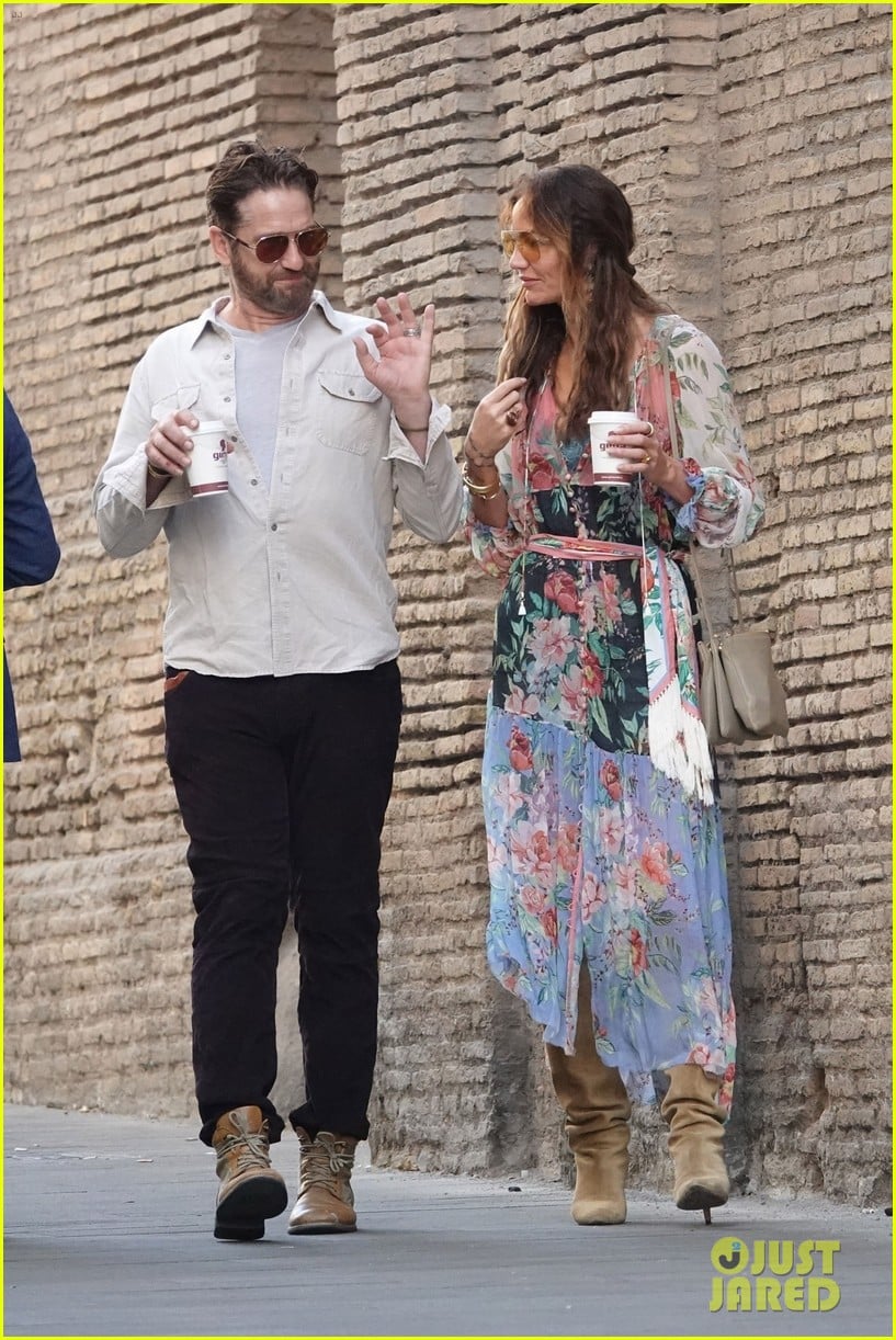 Gerard Butler & Girlfriend Morgan Brown Seen At Mass Service During ...