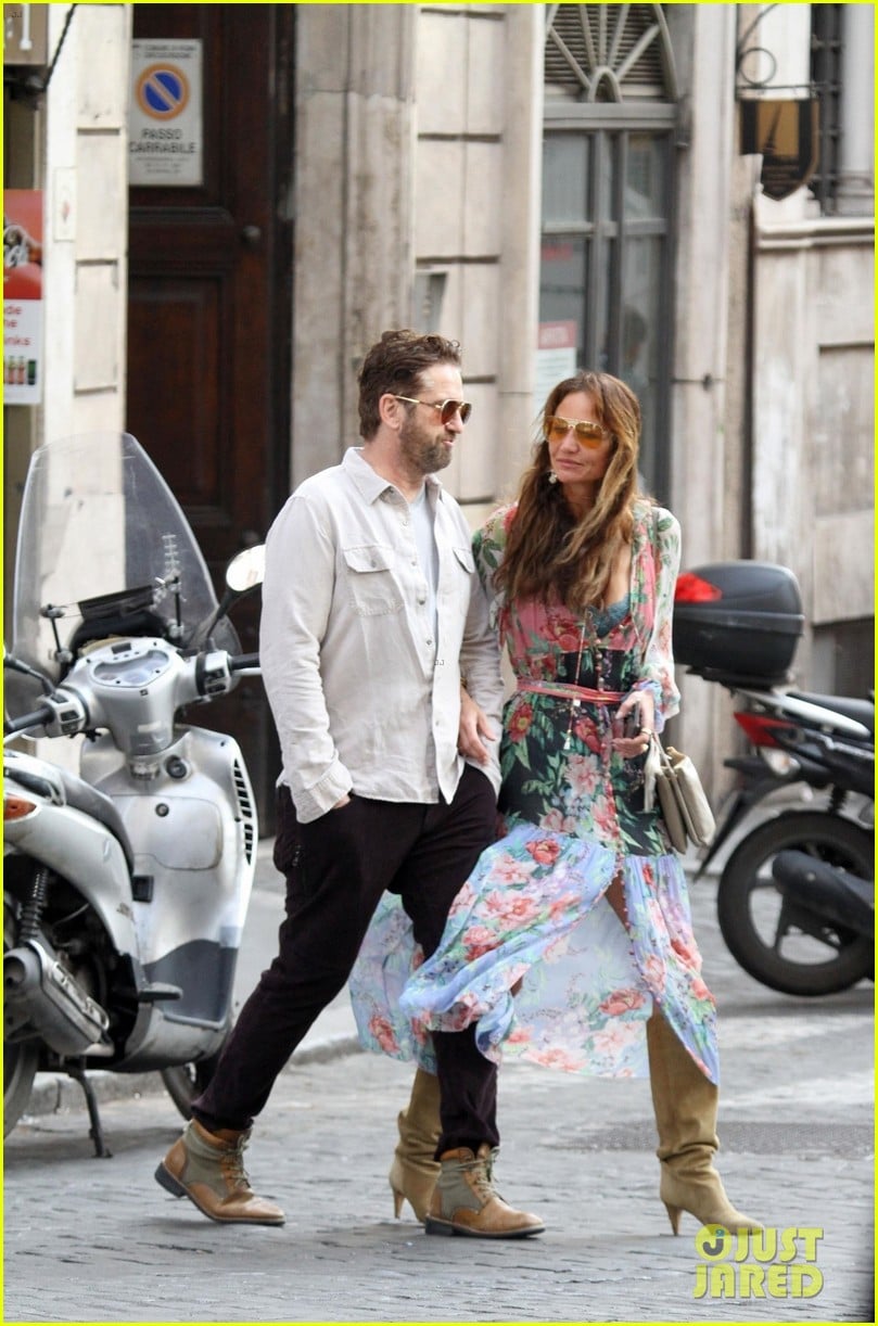 Gerard Butler & Girlfriend Morgan Brown Seen At Mass Service During ...