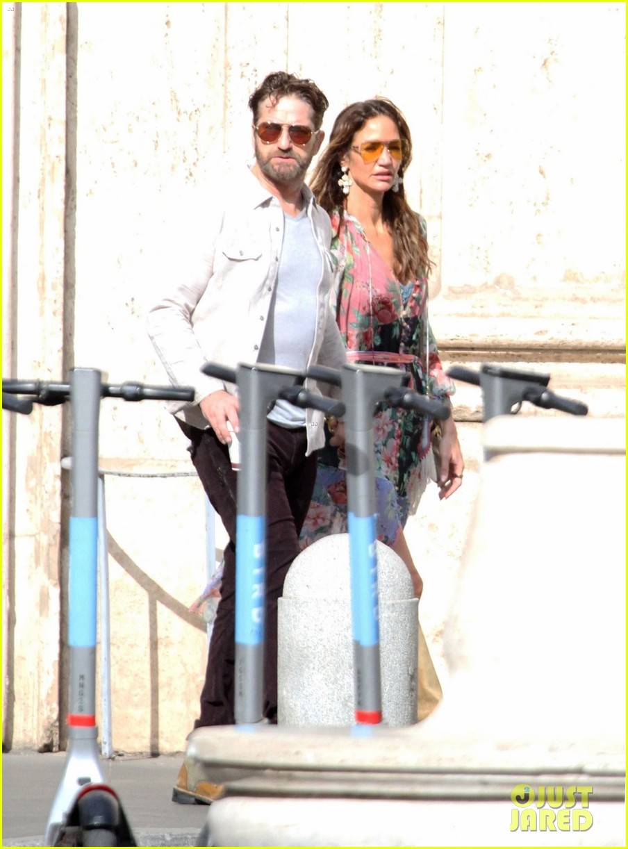 Gerard Butler & Girlfriend Morgan Brown Seen At Mass Service During ...