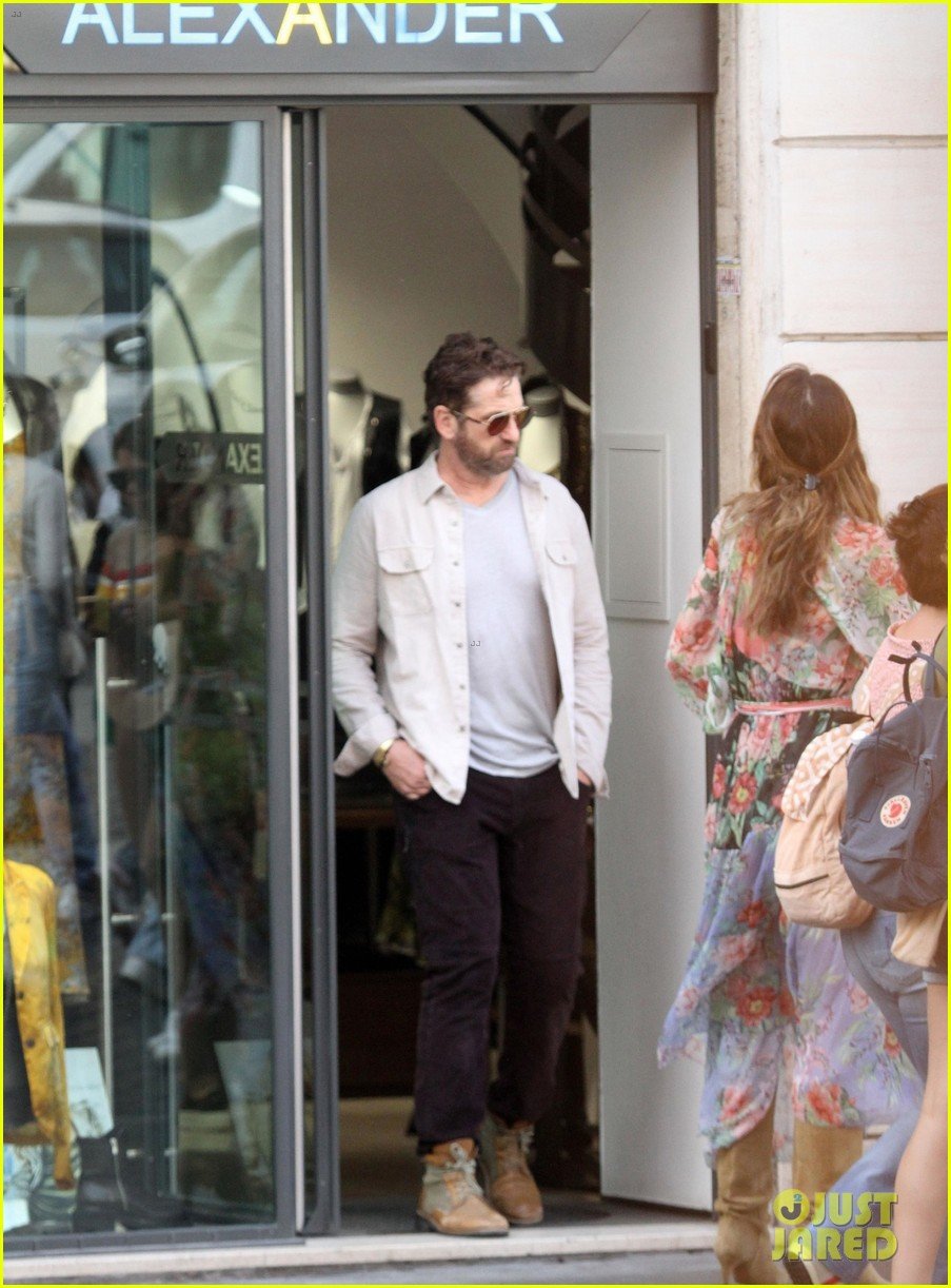 Gerard Butler & Girlfriend Morgan Brown Seen At Mass Service During ...