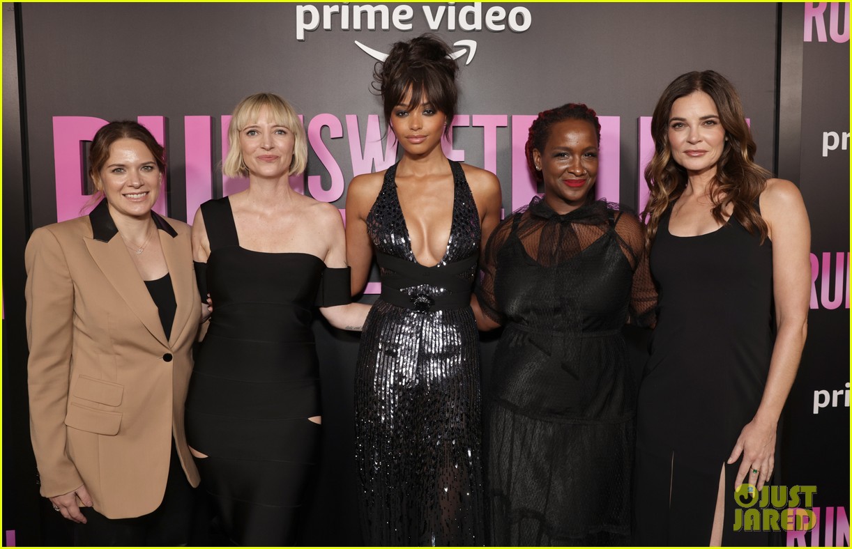 Ella Balinska Dazzles In Versace at 'Run Sweetheart Run' Premiere ...